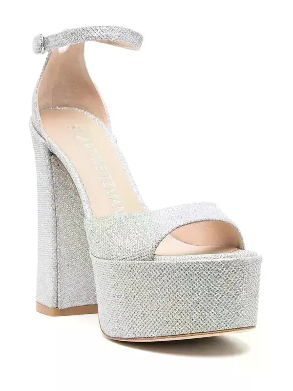 STUART WEITZMAN 150mm Glittered Platform Sandals