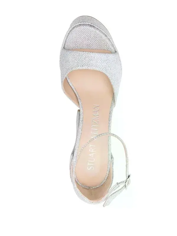 STUART WEITZMAN 150mm Glittered Platform Sandals