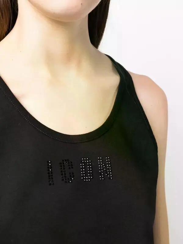 Dsquared2 Icon Rhinestone-embellished Crop Top