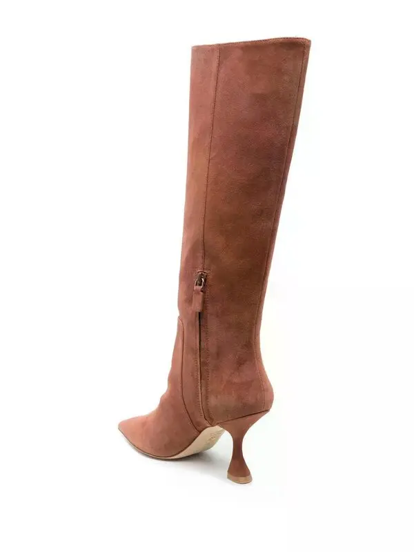 STUART WEITZMAN Pointed-toe High-heel Boots - Brown