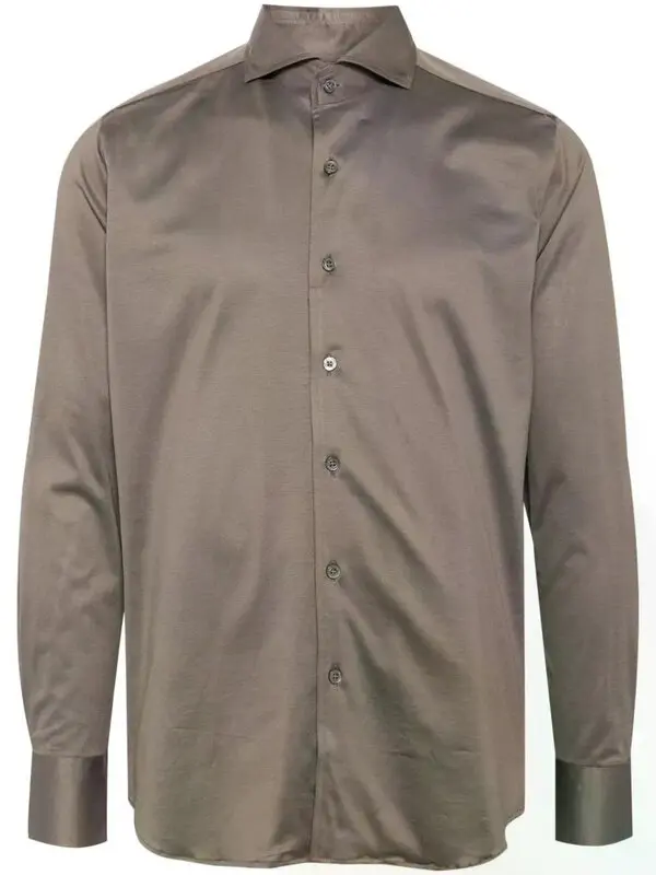 Canali Long-sleeve Cotton Shirt