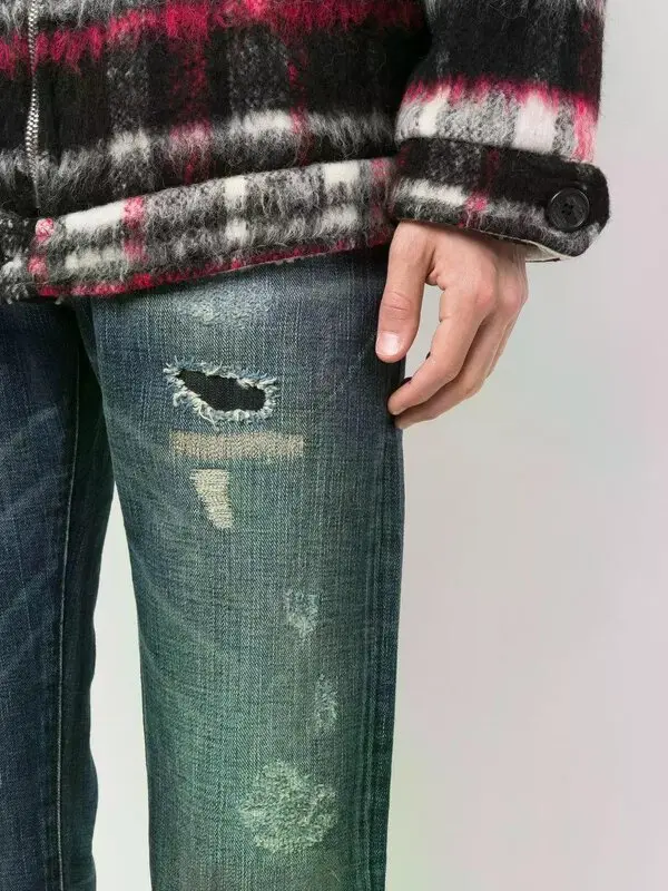 Jacob Cohen Distressed Tapered Jeans