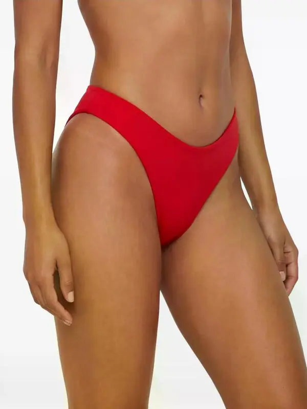 LET'S SWIM High-waist Bikini Bottoms - Red