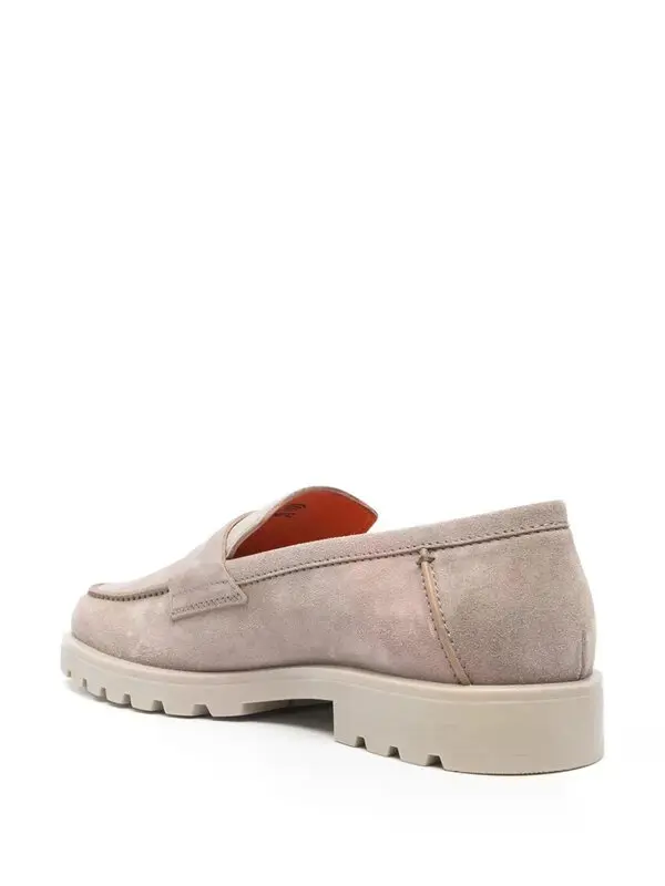 Santoni Suede Loafers - Grey