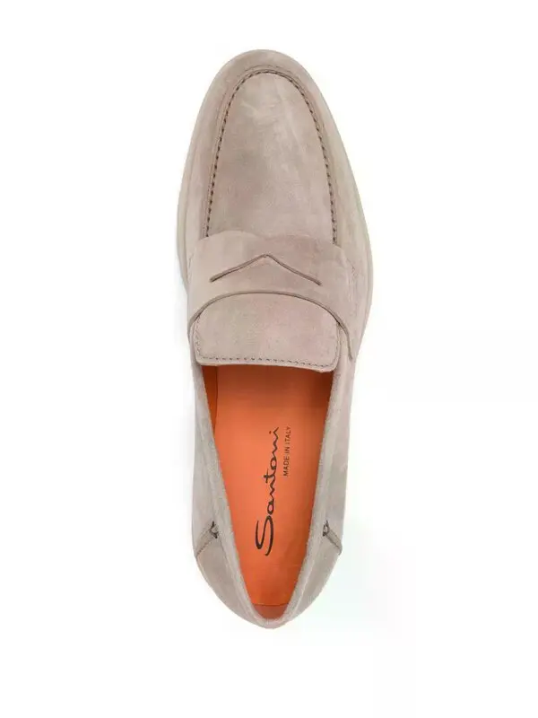Santoni Suede Loafers - Grey
