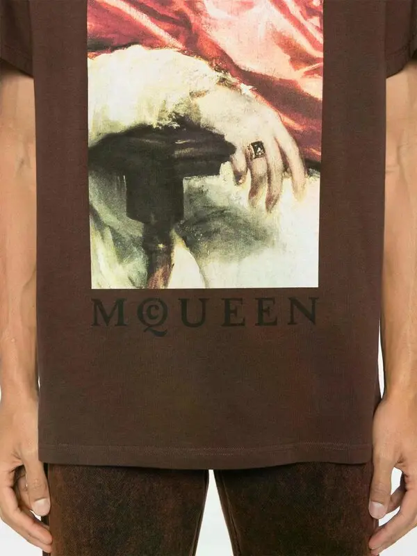 Alexander McQueen Graphic-print Logo-print T-shirt