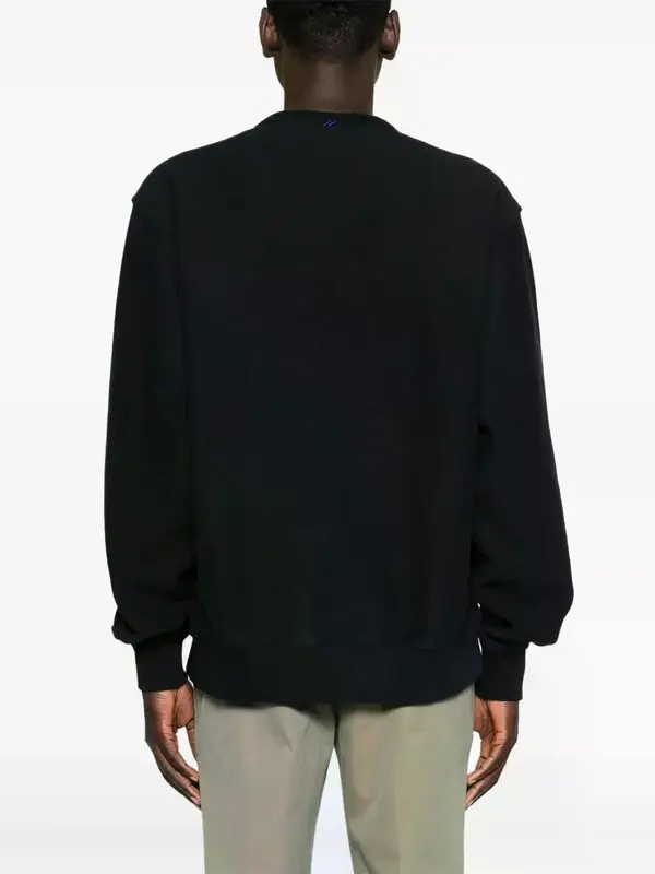 Burberry Equestrian Knight Motif Cotton Sweatshirt
