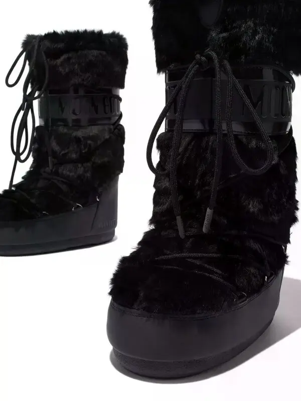 Moon Boot Icon Faux-fur Snow Boots - Black