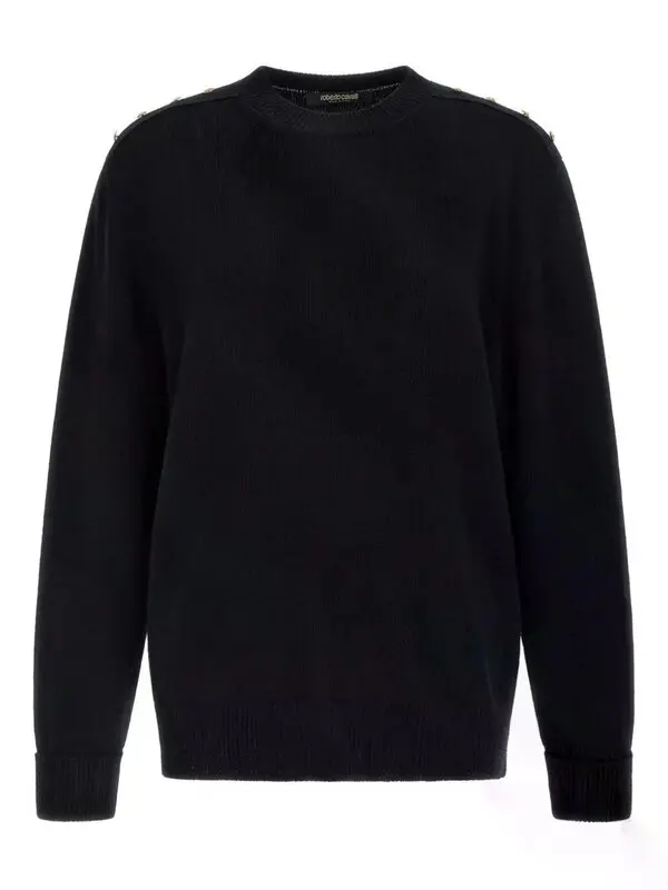 Roberto Cavalli Button-detailing Crew Neck Jumper