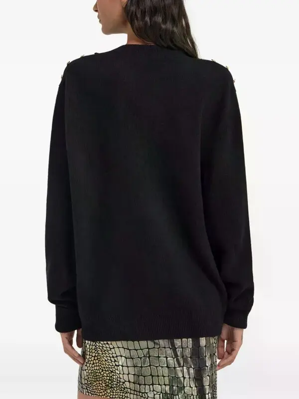 Roberto Cavalli Button-detailing Crew Neck Jumper
