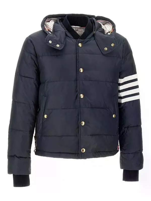 Thom Browne 4-bar Bomber Jacket - Blue