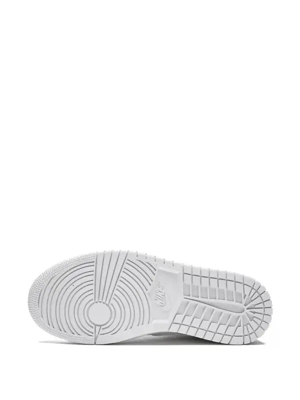 JORDAN 1 Mid Triple Patent Leather Sneakers - White