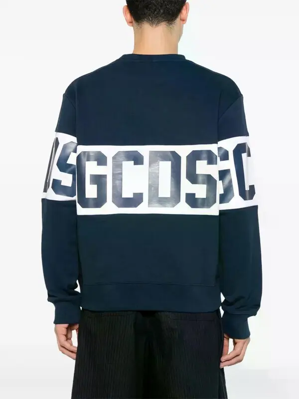 Gcds Logo-band Sweatshirt - Blue