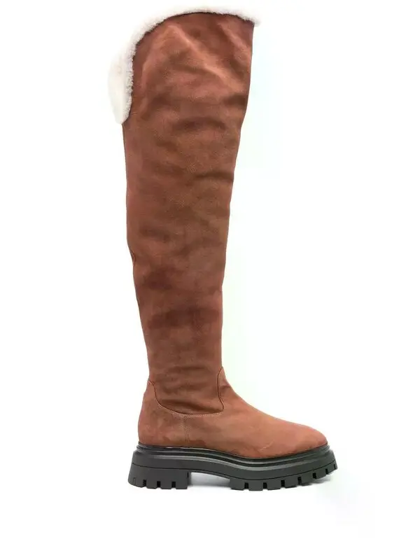 STUART WEITZMAN Bedford Suede Thigh-high Boots