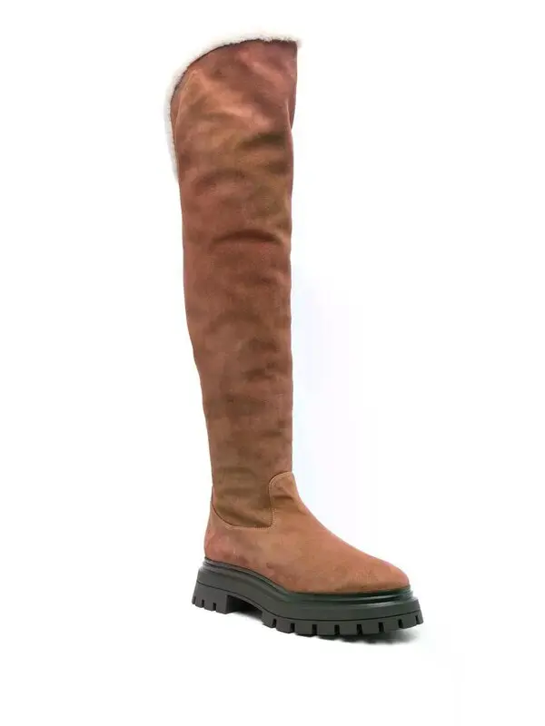 STUART WEITZMAN Bedford Suede Thigh-high Boots