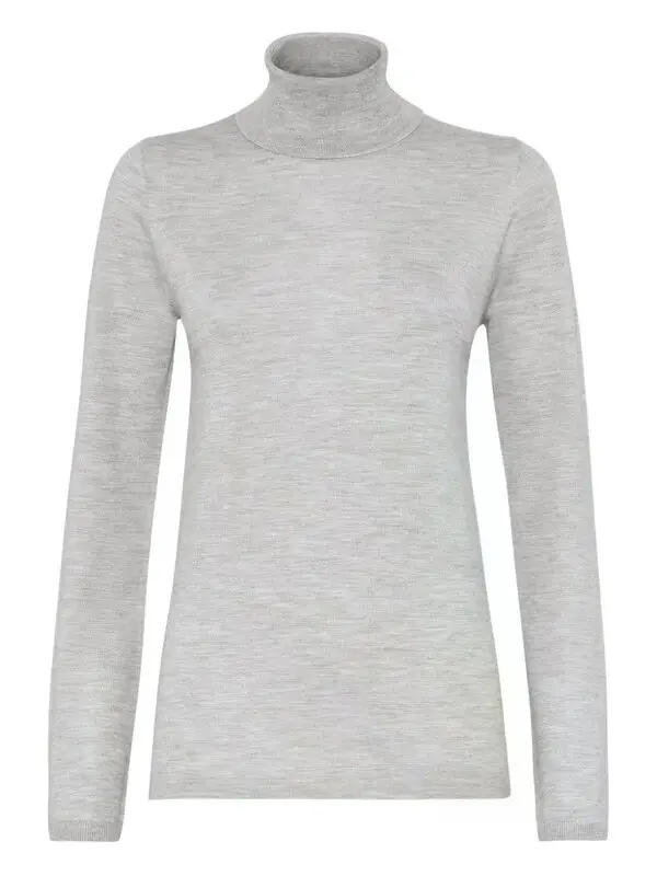 Brunello Cucinelli Rollneck Fine-knit Jumper - Grey