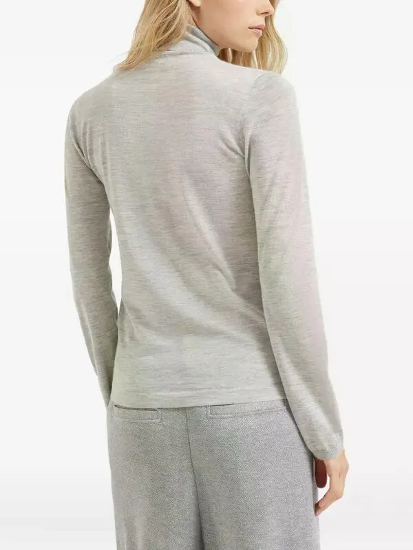 Brunello Cucinelli Rollneck Fine-knit Jumper - Grey