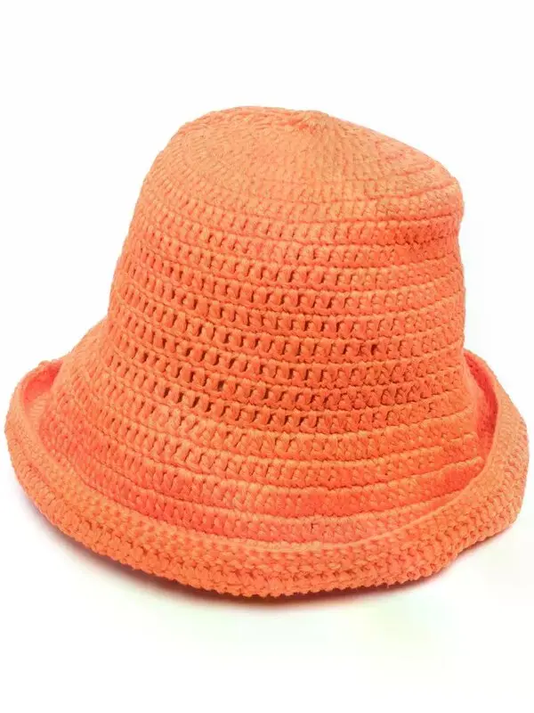 Alanui Beach Break Crochet Hat - Orange