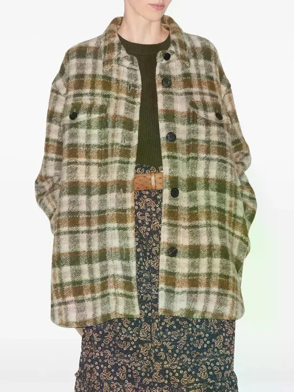 MARANT ETOILE Harveli Check Pattern Coat
