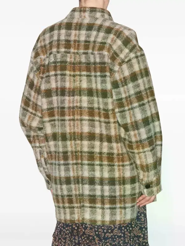 MARANT ETOILE Harveli Check Pattern Coat