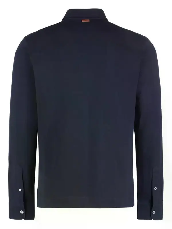 Zegna Long Sleeve Polo Shirt