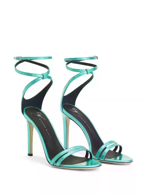 GIUSEPPE ZANOTTI 105mm Catia Sandals - Blue