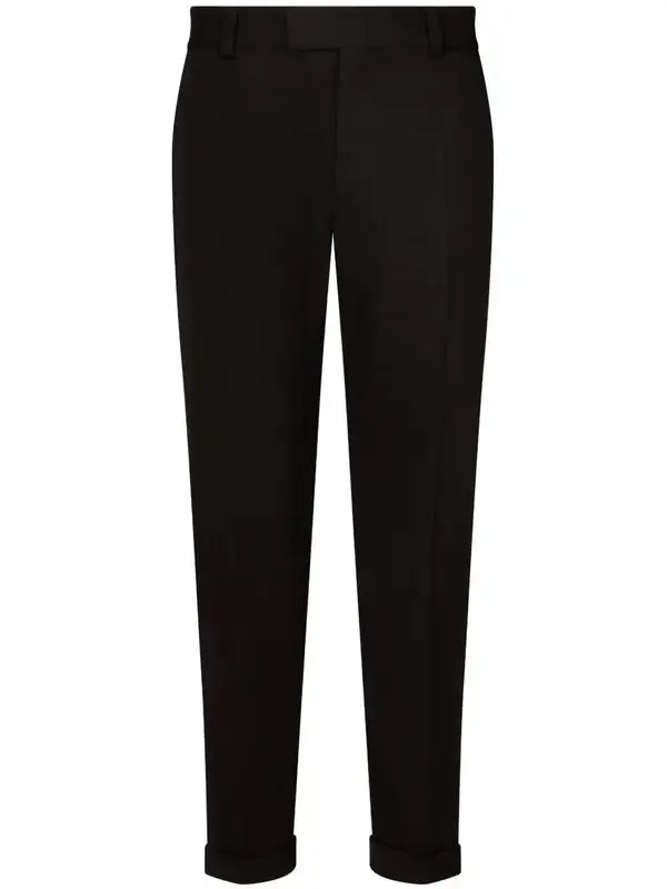 Dolce & Gabbana Pressed-crease Tapered Trousers