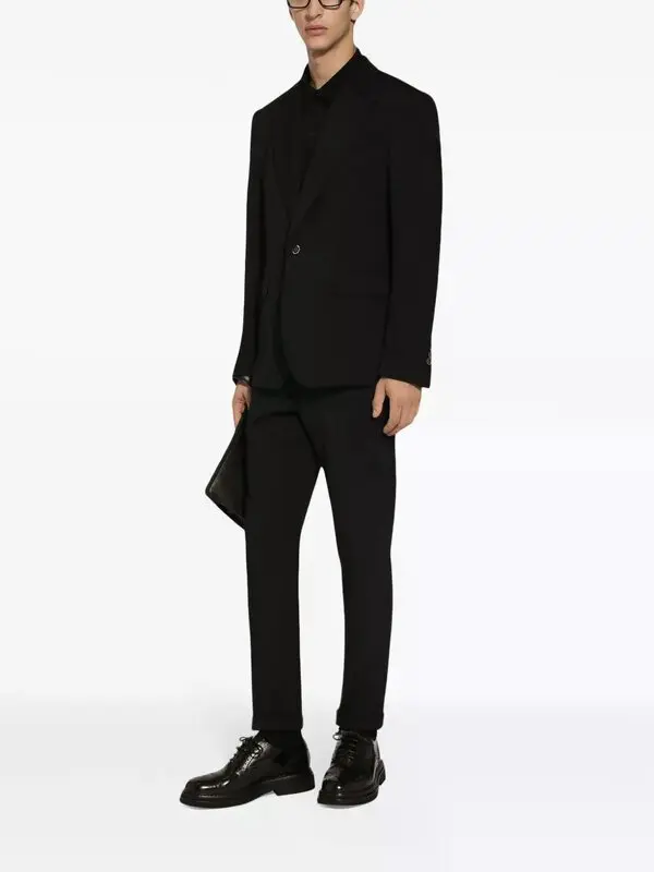 Dolce & Gabbana Pressed-crease Tapered Trousers