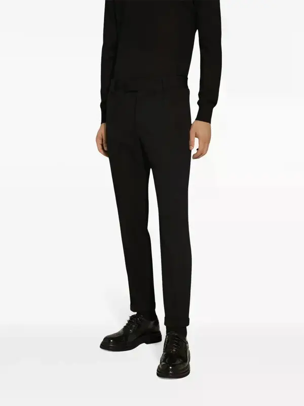 Dolce & Gabbana Pressed-crease Tapered Trousers