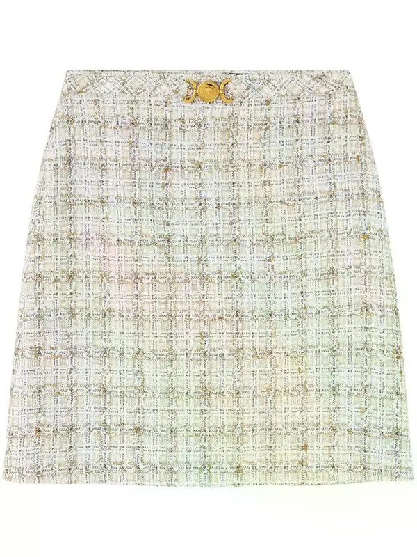 Versace Tweed A-line Mini Skirt