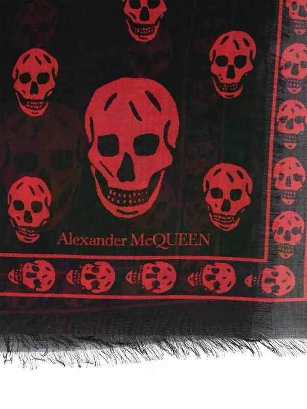 Alexander McQueen Classic Skull Scarf
