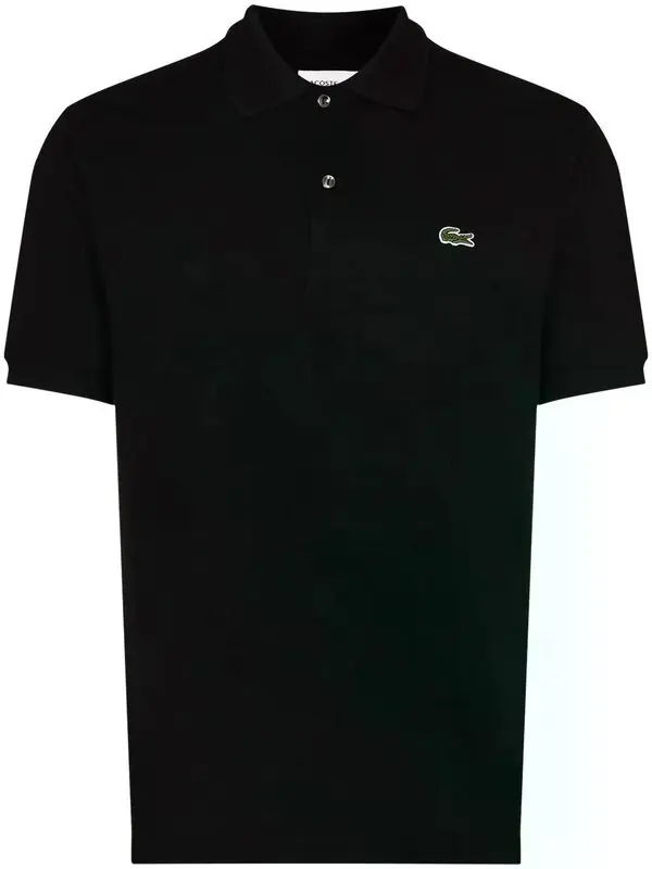 Lacoste Logo-patch Short-sleeve Polo Shirt - Black