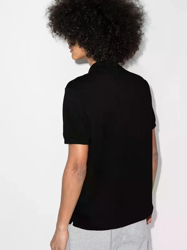 Lacoste Logo-patch Short-sleeve Polo Shirt - Black