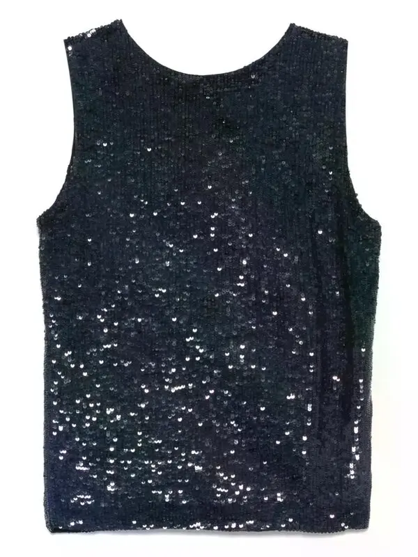 P.a.r.o.s.h Sequined Tank Top - Blue