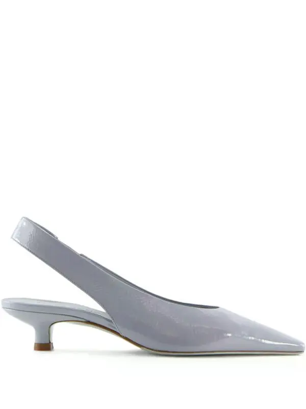 NOTABENE Eleonora Patent-leather Slingback Pumps - Blue