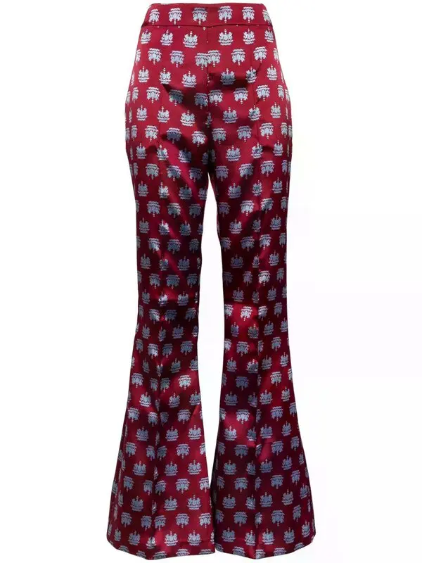 MACGRAW Crest Circa 72 Flared Trousers - Red