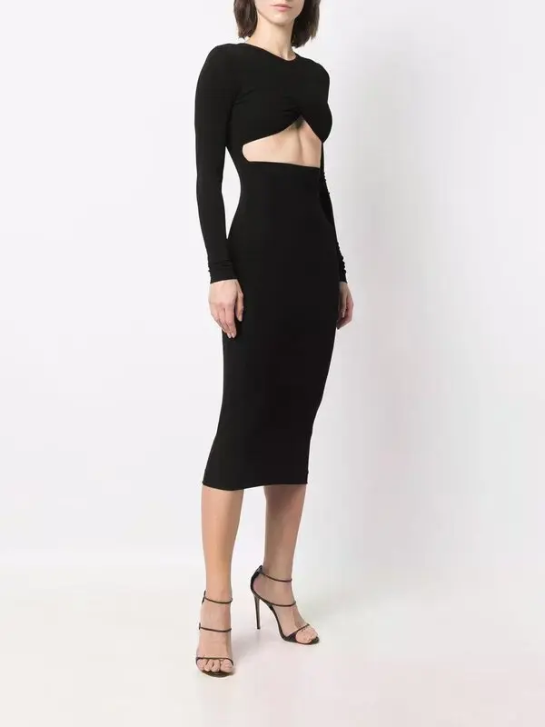 Dsquared2 Cut-out Detail Midi Dress