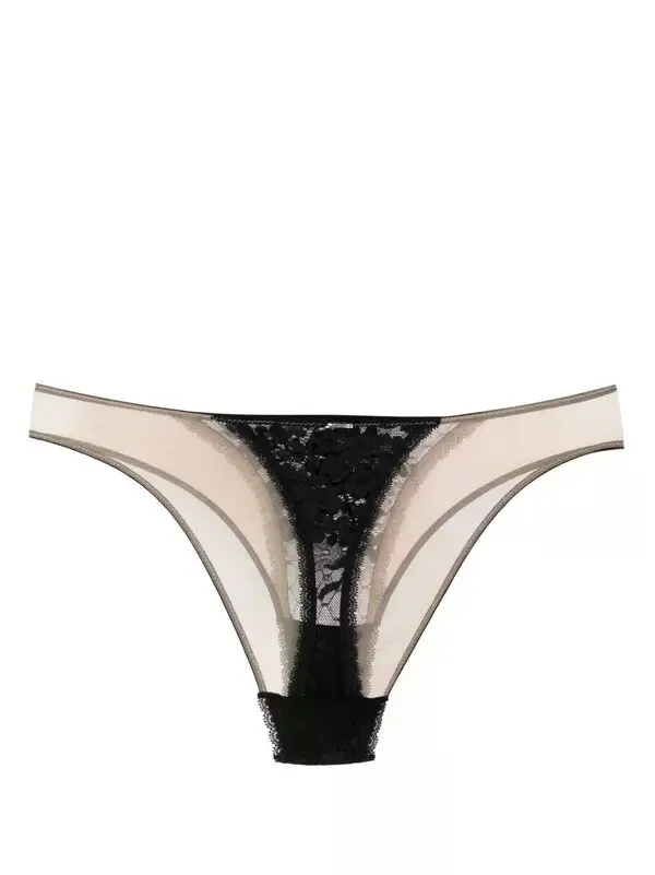 Wolford Semi-sheer Laced Briefs