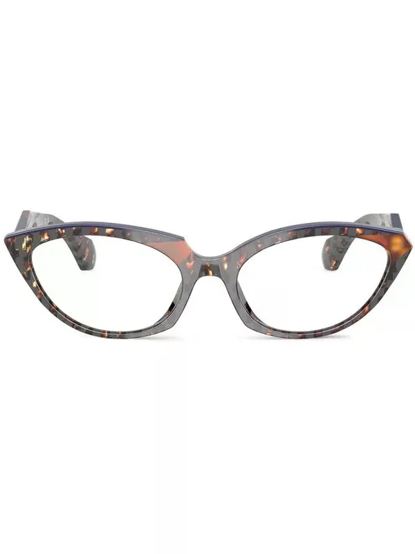 ALAIN MIKLI Cat-eye Frame Glasses - Brown