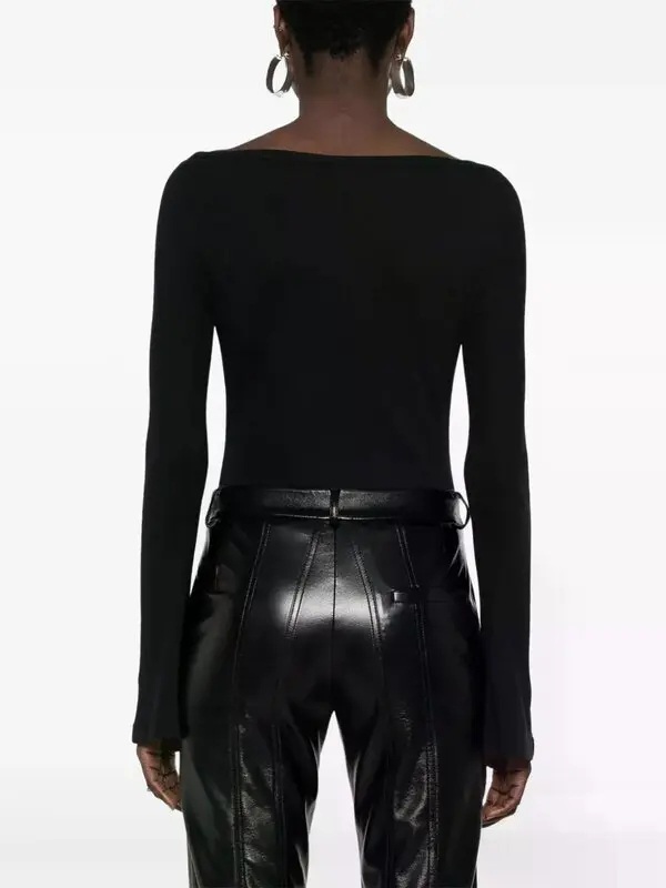 COURREGES Cut-out Bodysuit - Black