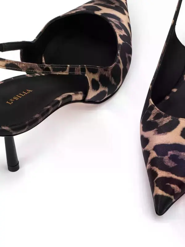LE SILLA Bella 60mm Leopard-print Pumps