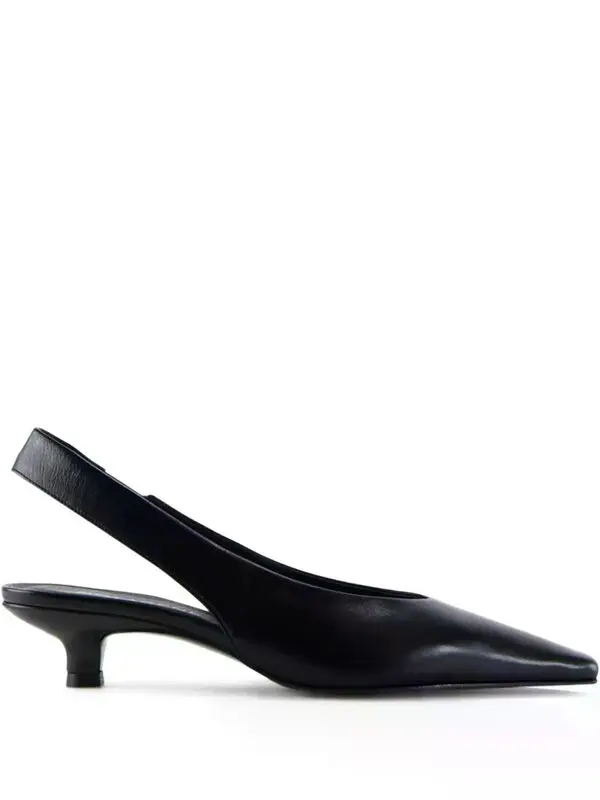 NOTABENE Eleonora Slingback Kitten Pumps - Black