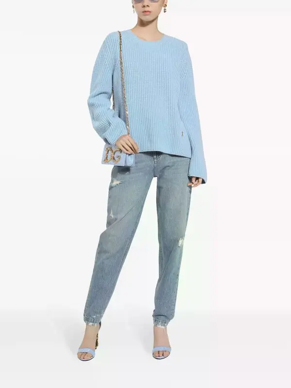 Dolce & Gabbana Mini Ripped Detail Jeans