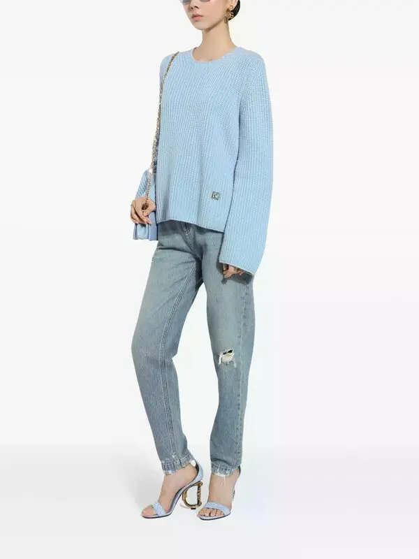Dolce & Gabbana Mini Ripped Detail Jeans