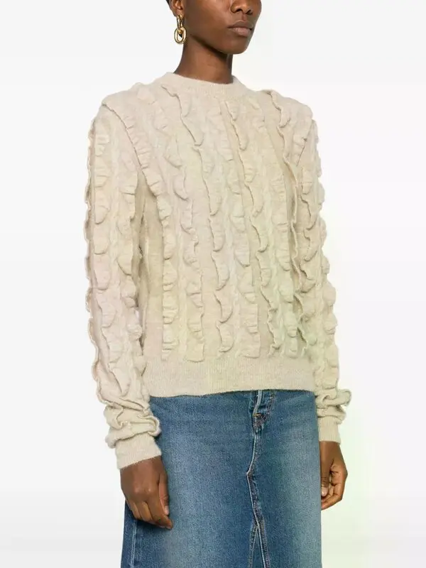 Moschino Plaque Sweater - Neutrals
