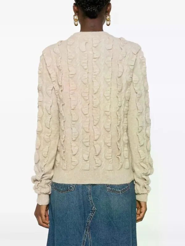 Moschino Plaque Sweater - Neutrals