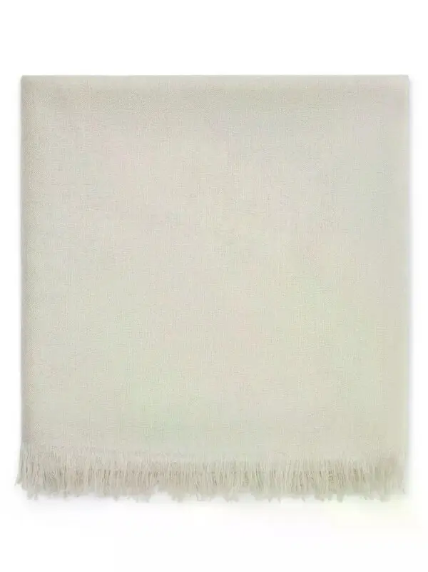 Brunello Cucinelli Fine-knit Frayed Scarf - Neutrals