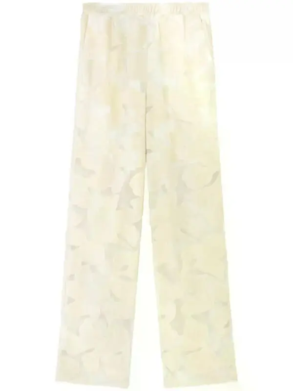 Loulou De Saison Floral-patterned Palazzo Pants - Neutrals