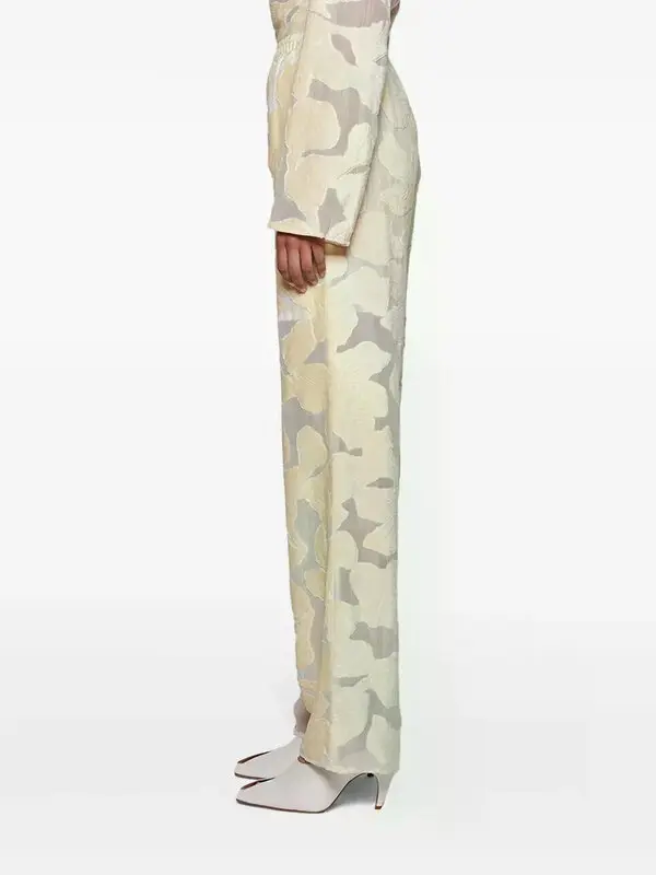 Loulou De Saison Floral-patterned Palazzo Pants - Neutrals