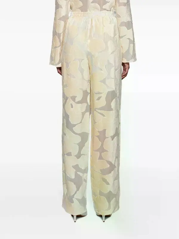 Loulou De Saison Floral-patterned Palazzo Pants - Neutrals